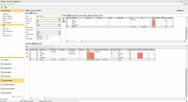 APQP Software Advanced Product Quality Planning Definition - QDA SOLUTIONS