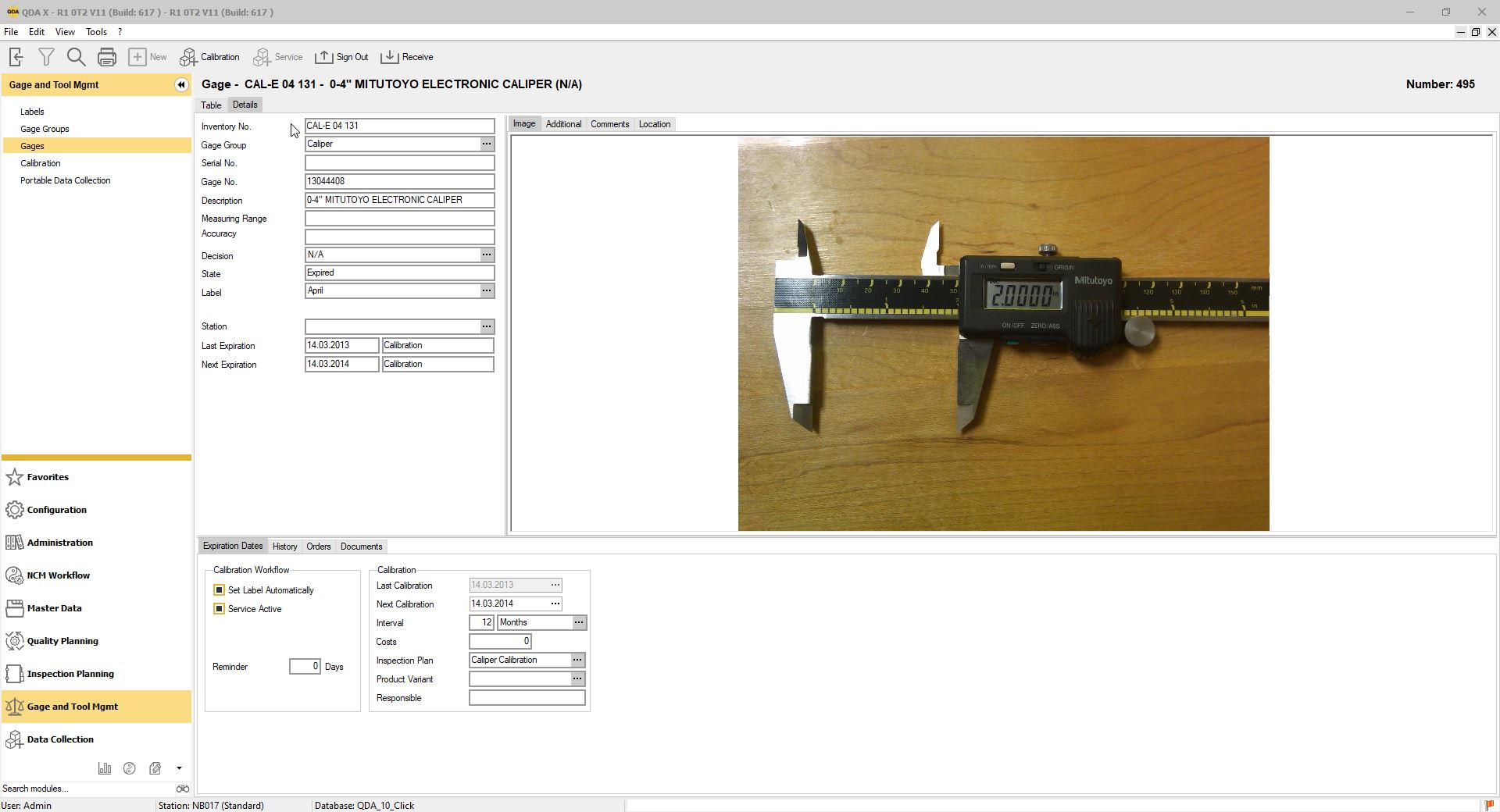 Calibration Management Software Tool Management | QDA SOLUTIONS